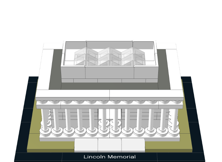 Lincoln memorial from BrickLink Studio [BrickLink]