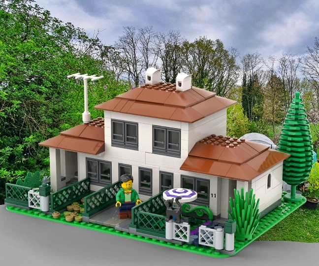 Twin House from BrickLink Studio [BrickLink]