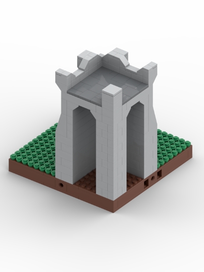 Inverted Corner outer wall from BrickLink Studio [BrickLink]