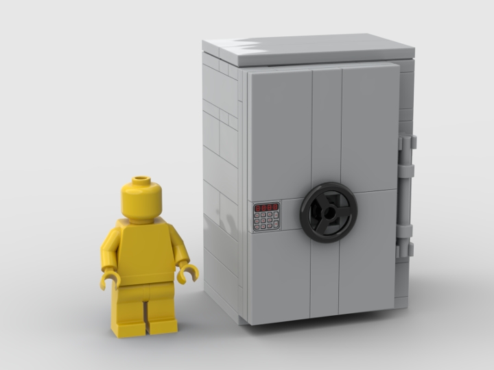 Minifig-Scale Gun Safe from BrickLink Studio [BrickLink]