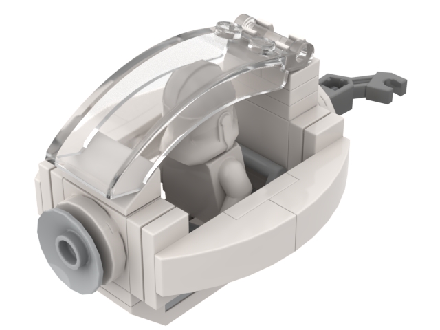 Republic Gunship Bubble Turret from BrickLink Studio [BrickLink]