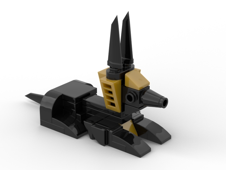 Anubis Sphinx (Egyptian Jackal) v2 from BrickLink Studio [BrickLink]