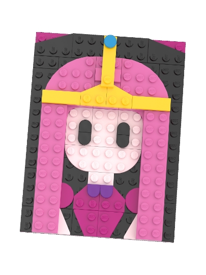 Adventure Time Bonnibel Bubblegum - Brick Sketch from BrickLink Studio ...