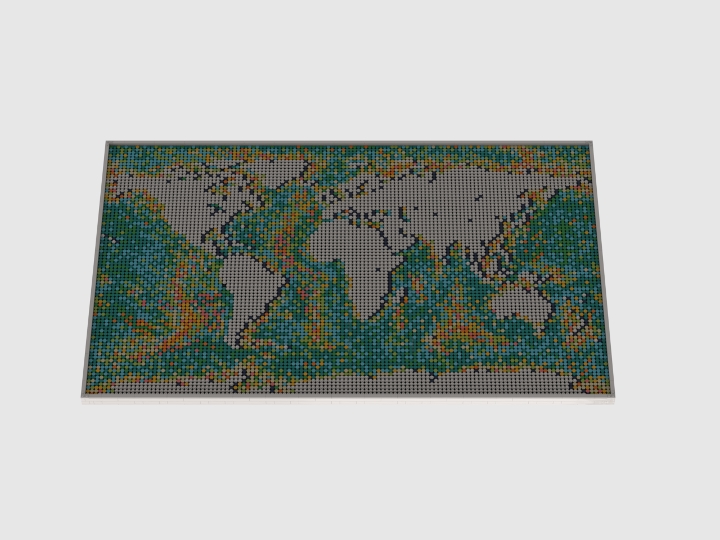 LEGO® Art World Map (31203) from BrickLink Studio [BrickLink]