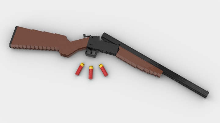 Singel Barrel Shotgun / Long Version from BrickLink Studio [BrickLink]