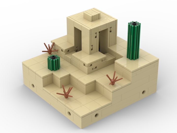 Minecraft - The Desert (16x16 Modular) from BrickLink Studio [BrickLink]