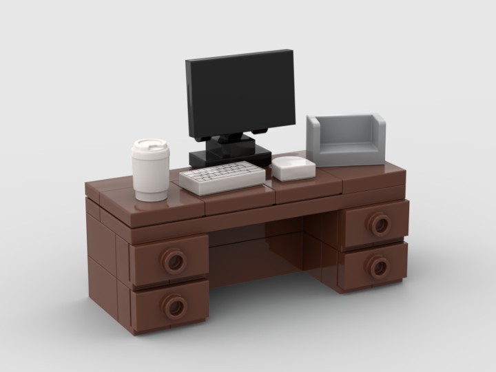 office desk from BrickLink Studio [BrickLink]