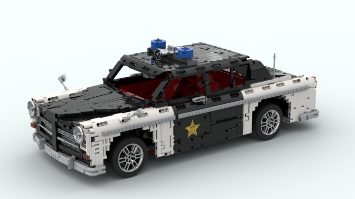 Volvo Amazon Police car from BrickLink Studio [BrickLink]