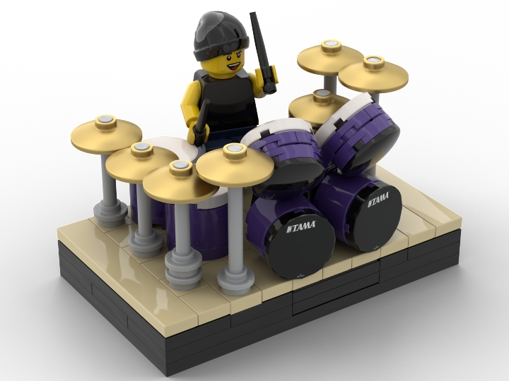 Metal Drummer from BrickLink Studio [BrickLink]