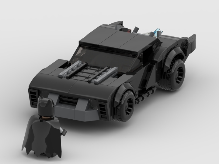 The Batman 2022 batmobile_CC size from BrickLink Studio [BrickLink]
