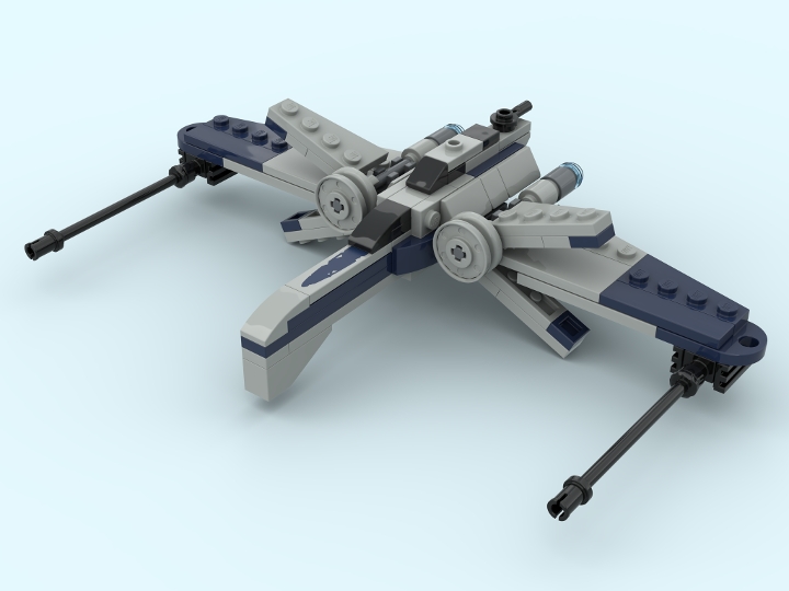 Mini ARC-170 Starfighter from BrickLink Studio [BrickLink]