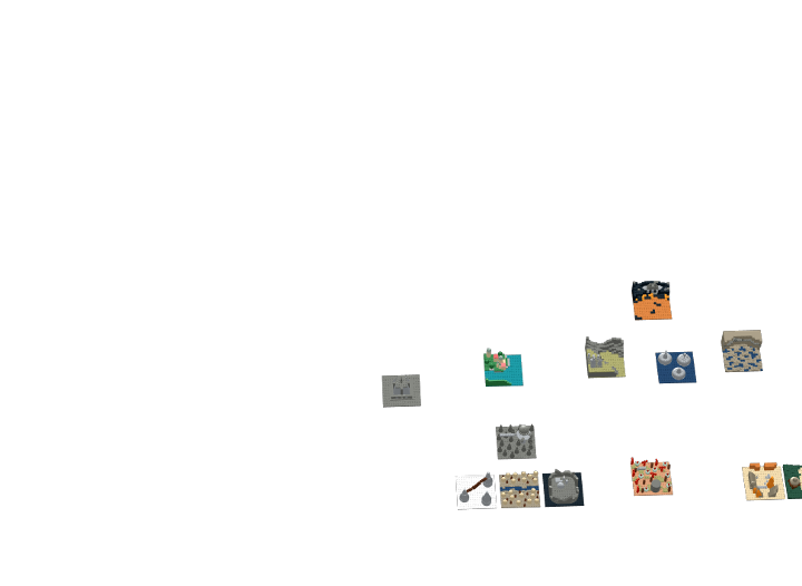 16x16 Micro Series: Prequels (All 14, no stands) from BrickLink Studio ...