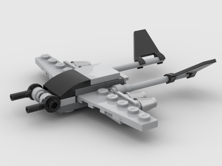 Micro-Scale Long-Wing Fighter from BrickLink Studio [BrickLink]