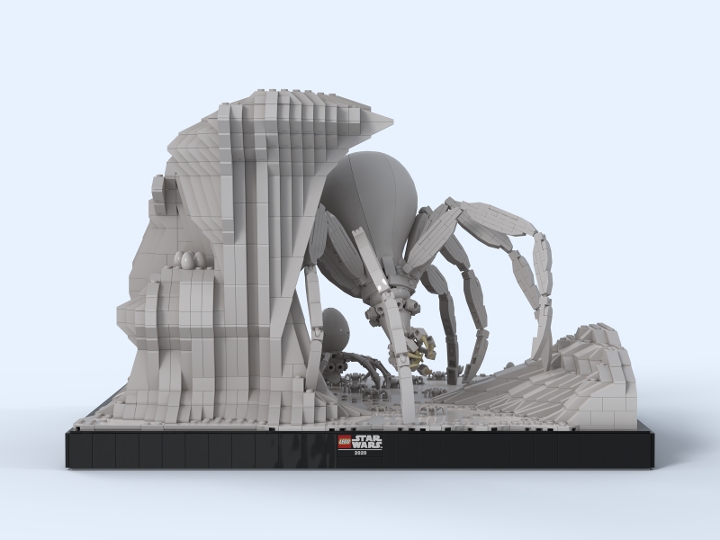 Knobby White Ice Spider from BrickLink Studio [BrickLink]