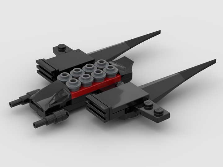 Micro-Scale Enemy Heavy Fighter from BrickLink Studio [BrickLink]