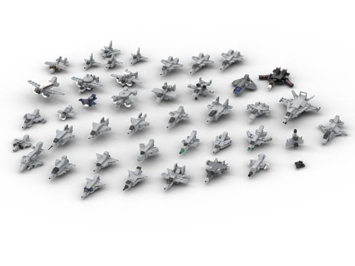 Jets Jets Jets! from BrickLink Studio [BrickLink]