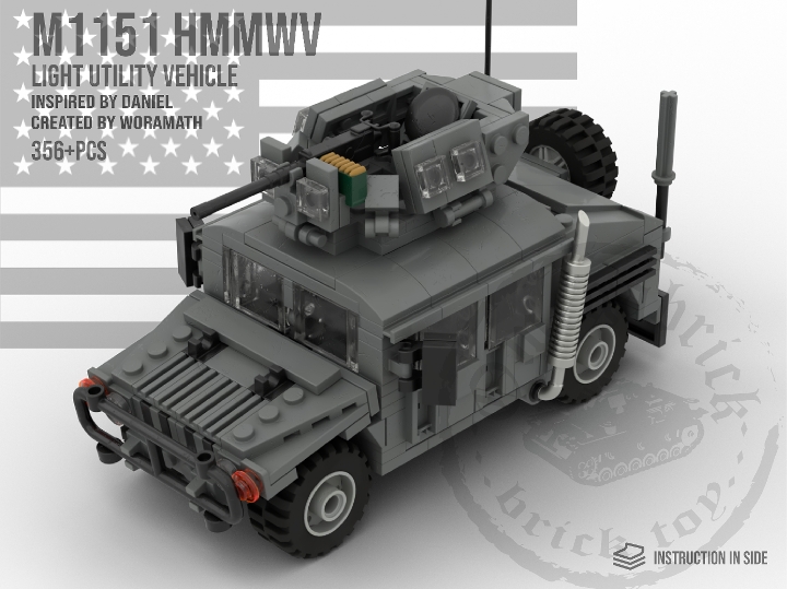 M1151A1 from BrickLink Studio [BrickLink]