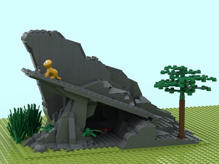 Lion King pride rock from BrickLink Studio [BrickLink]