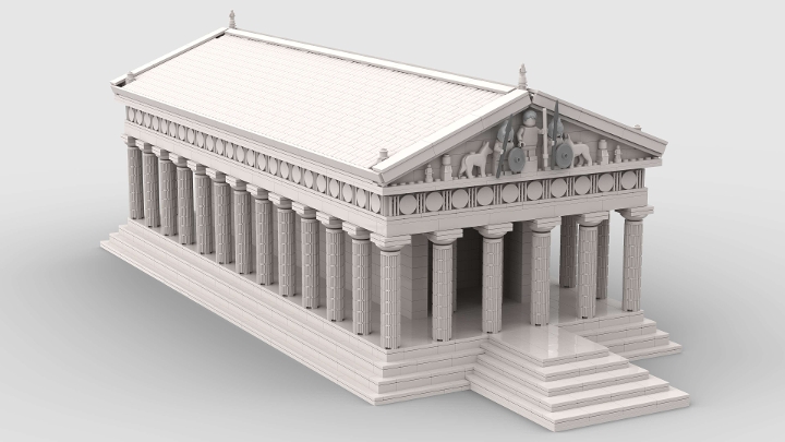 The Temple of Zeus at Olympia from BrickLink Studio [BrickLink]