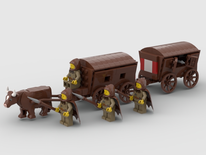 medieval war wagon from BrickLink Studio [BrickLink]