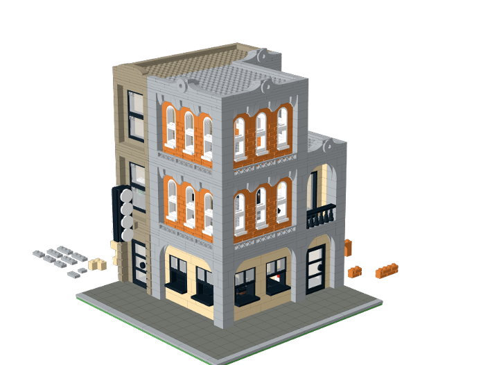 corner building from BrickLink Studio [BrickLink]