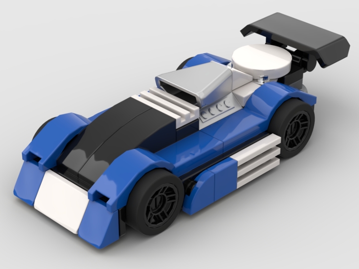 Race Car - Blue from BrickLink Studio [BrickLink]