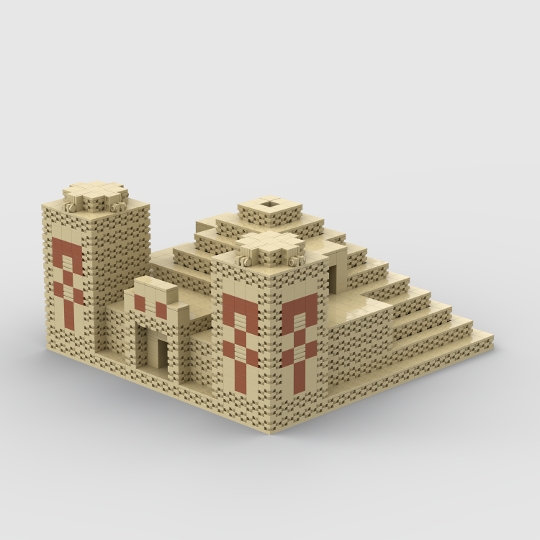 Minecraft Desert Pyramid from BrickLink Studio [BrickLink]