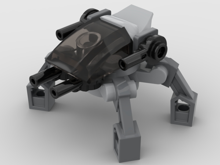 Micro-Scale Gun Walker from BrickLink Studio [BrickLink]