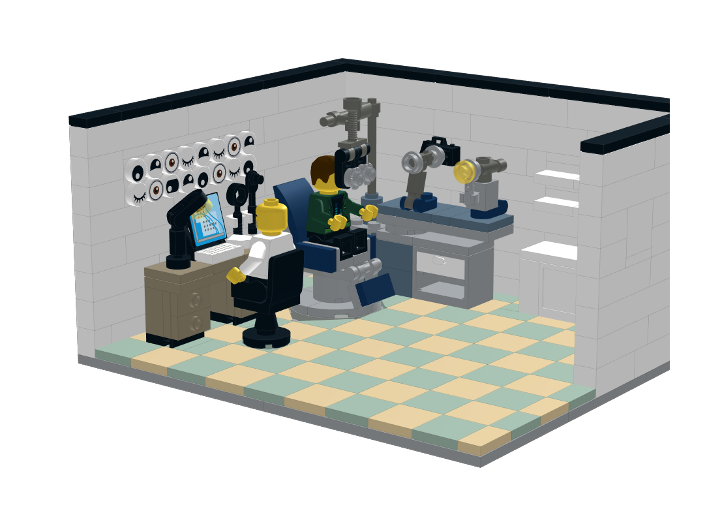 Optometry practice from BrickLink Studio [BrickLink]