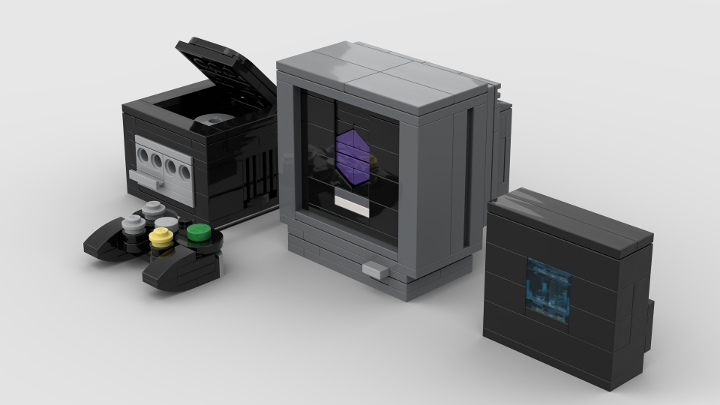 TV and Game Machine from BrickLink Studio [BrickLink]