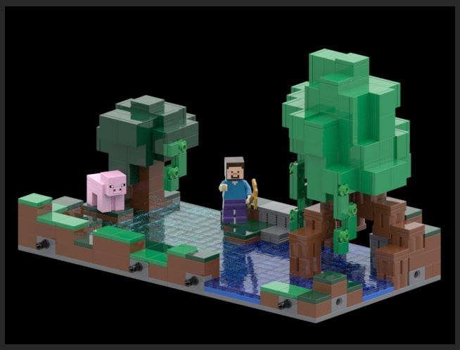Mincraft Swamp-Mangrove Swamp from BrickLink Studio [BrickLink]