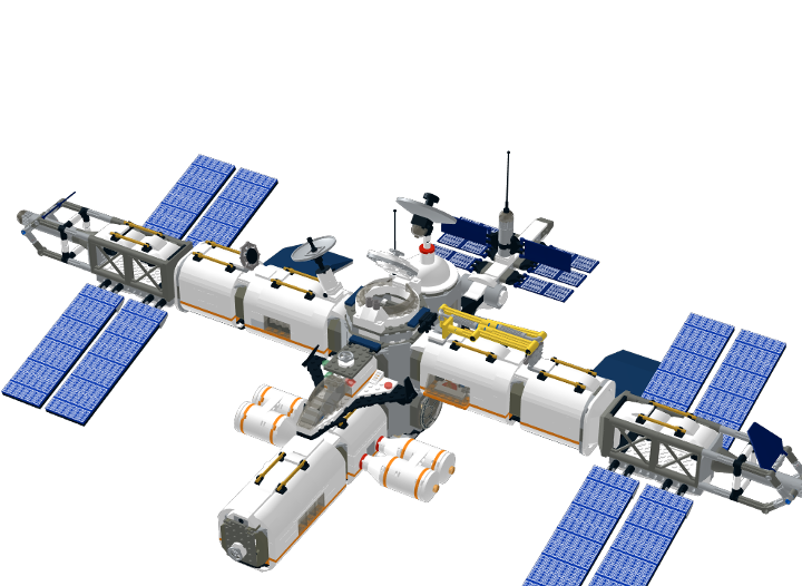 LEGO Space Station (LSS) from BrickLink Studio [BrickLink]