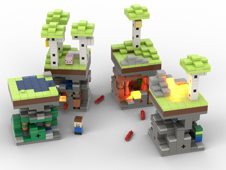 mini minecraft from BrickLink Studio [BrickLink]