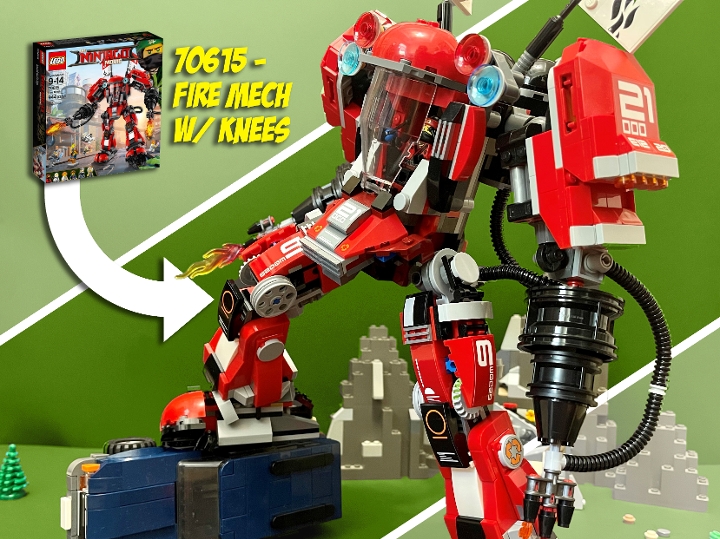 Fire Mech Knees from BrickLink Studio [BrickLink]