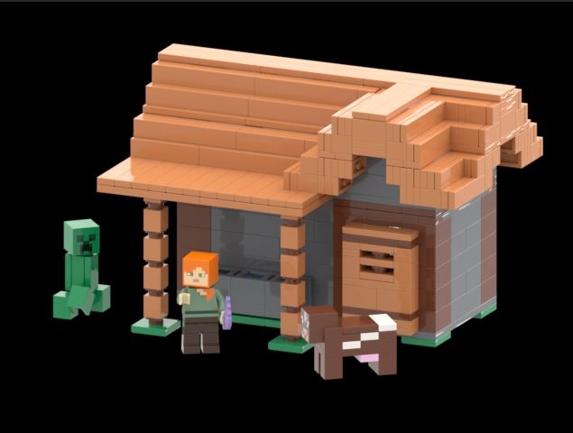 Minecraft Village Tannery from BrickLink Studio [BrickLink]