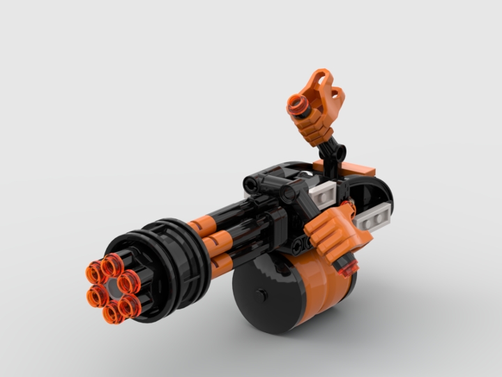 Minigun from BrickLink Studio [BrickLink]
