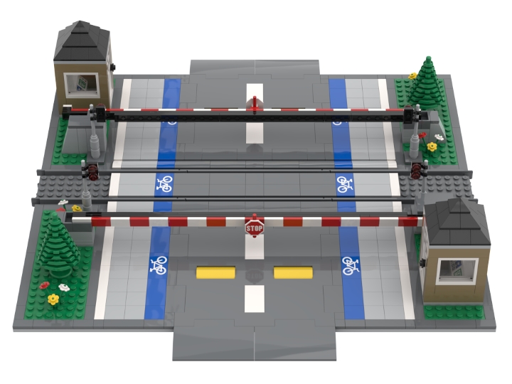RB2216 - Railroad Crossing from BrickLink Studio [BrickLink]