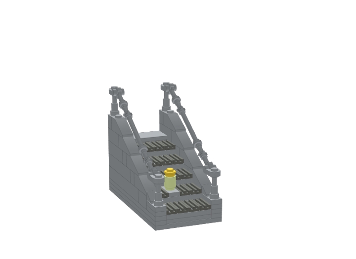 Mayonnaise on a escalator from BrickLink Studio [BrickLink]