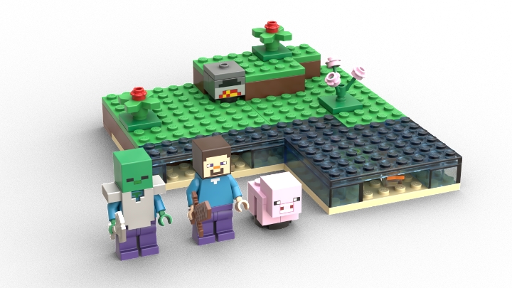 River Attack - Lego Minecraft (fanmade) from BrickLink Studio [BrickLink]