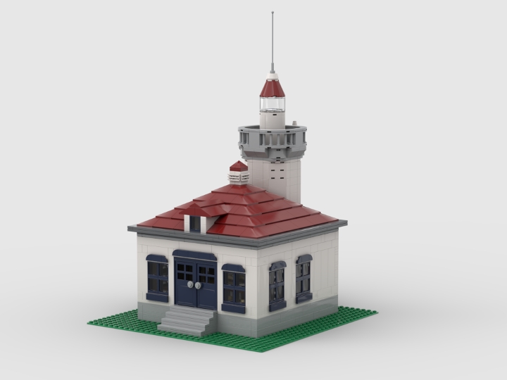 Lime Kiln Lighthouse (V2) from BrickLink Studio [BrickLink]