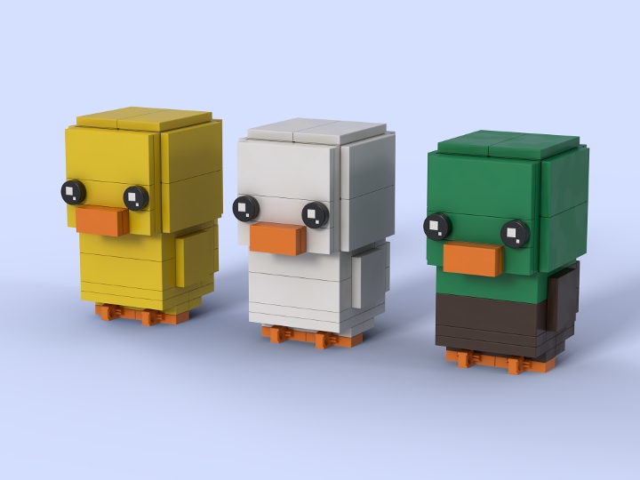 Ducks from BrickLink Studio [BrickLink]