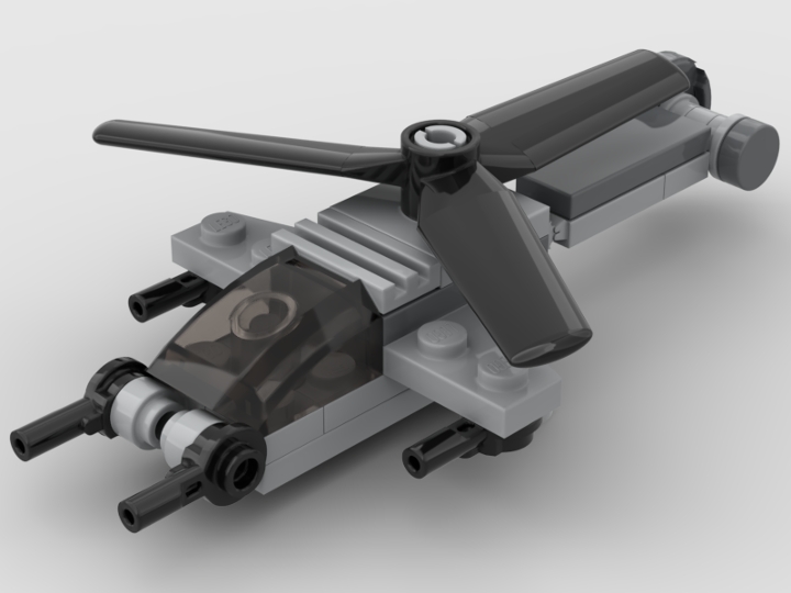 Micro-Scale Attack Helicopter from BrickLink Studio [BrickLink]