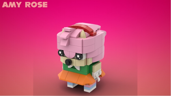 Amy Rose from BrickLink Studio [BrickLink]