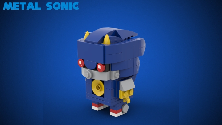 Metal Sonic from BrickLink Studio [BrickLink]