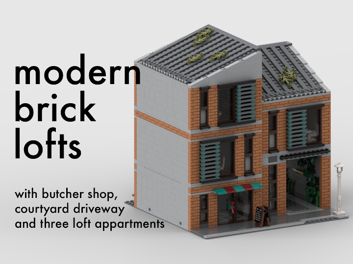 Modern Brick Lofts from BrickLink Studio [BrickLink]