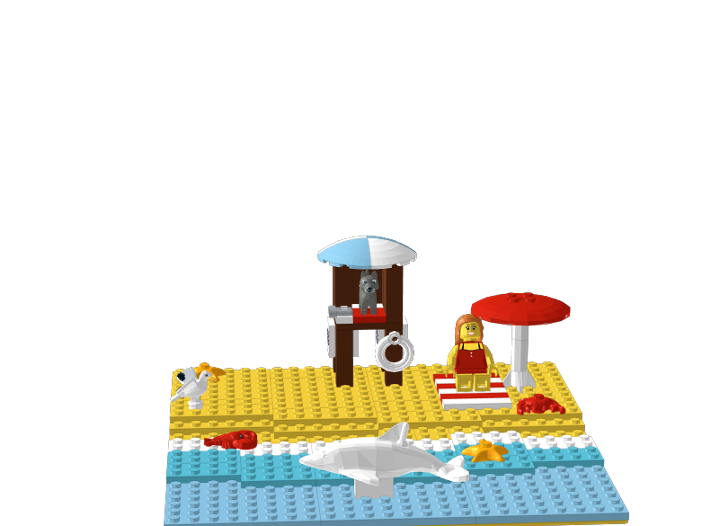toto beach dogguard from BrickLink Studio [BrickLink]