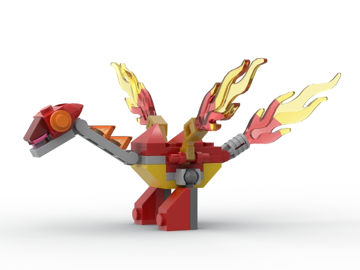 Mini Fire Dragon from BrickLink Studio [BrickLink]