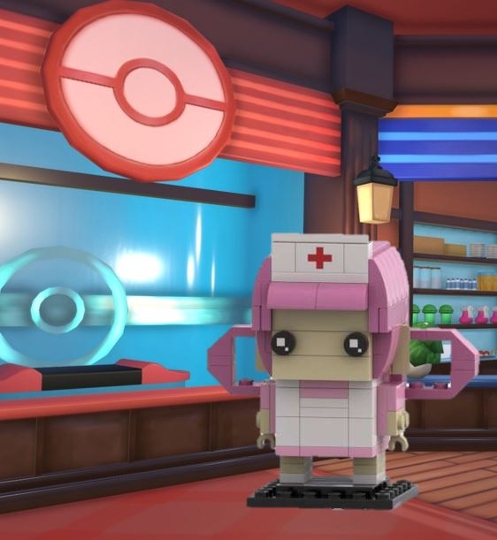 Pokemon - Brickheadz - Nurse Joy from BrickLink Studio [BrickLink]