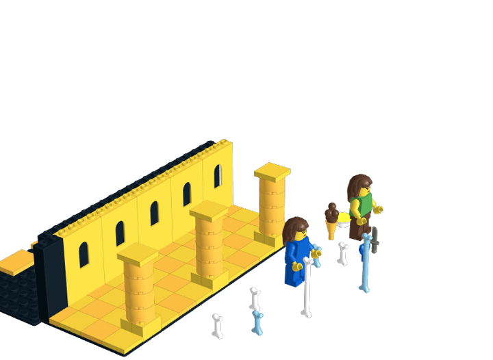 undertale gudment hall from BrickLink Studio [BrickLink]