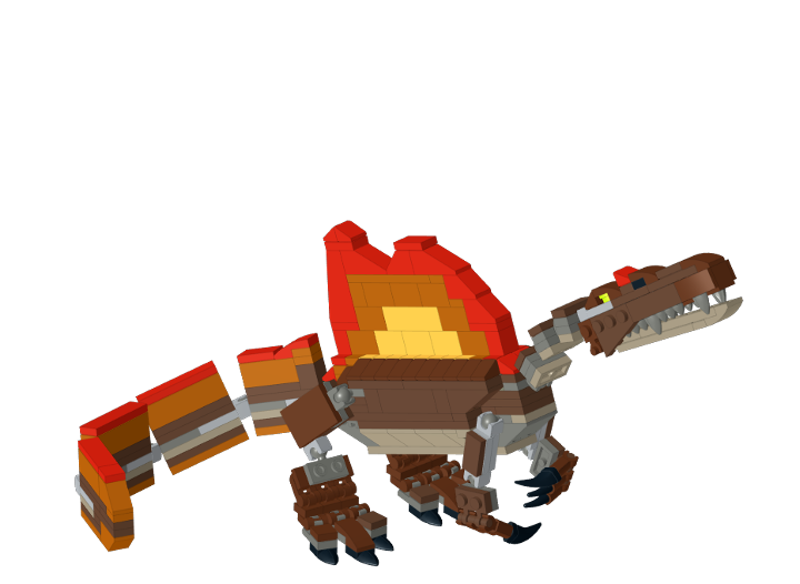Spinosaurus from BrickLink Studio [BrickLink]